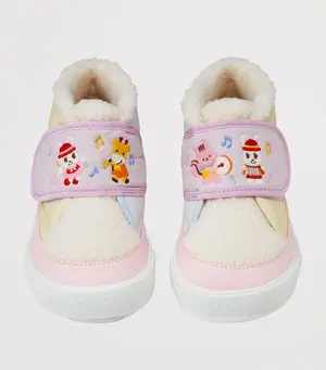 MIKI HOUSE Embroidered Velcro Sneakers