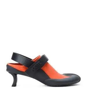 Loewe Leather Dive Slingback Mules 45