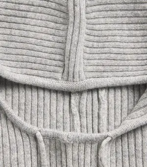 YVES SALOMON Cashmere Ribbed Balaclava