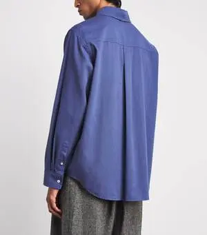 SYSTEM Cotton Printed Logo Shirt