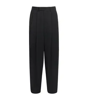SYSTEM Double Pleated Trousers - Black