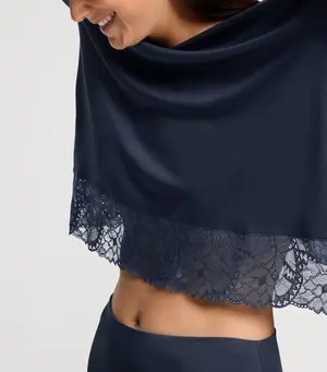 Hanro Lace-trim Long-sleeve Pyjamas