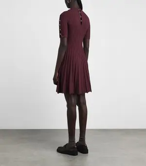Maje High-neck Mini Skater Dress