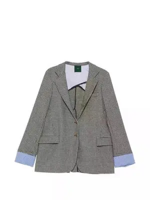 MAISON JEJIA Birkin Houndstooth-patterned Blazer