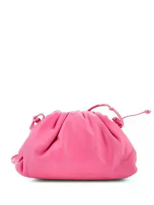 Bottega Veneta The Pouch Leather Mini Crossbody Bag - Pink
