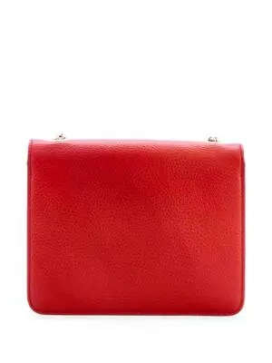 Gucci Interlocking Leather Small Shoulder Bag - Red