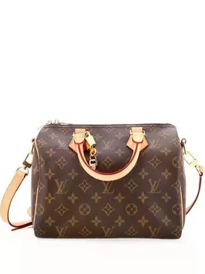 LOUIS VUITTON Speedy Bandouliere Bag Monogram Canvas 25 Satchel - Brown