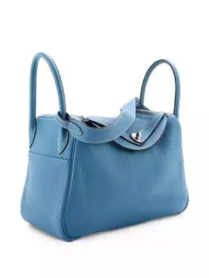 Hermès Lindy Bag Clemence 30 Shoulder Bag - Blue