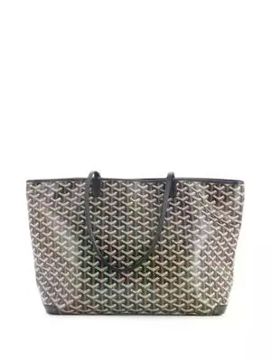 Goyard Artois Tote Coated Canvas Mm Shoulder Bag - Black