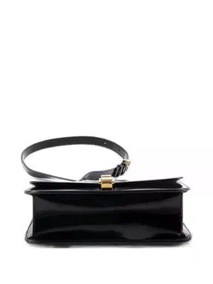 Saint Laurent Carre Satchel Patent Medium Shoulder Bag
