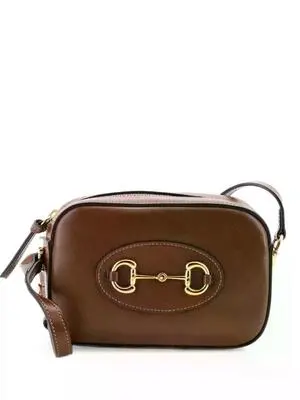 Gucci Horsebit 1955 Camera Bag Leather Small Crossbody Bag - Brown