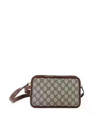 Gucci Interlocking G Patch Camera Bag Gg Coated Canvas Mini Crossbody Bag