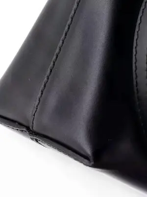 Fendi Logo The Way Top Handle Bag Embossed Leather Mini Crossbody Bag
