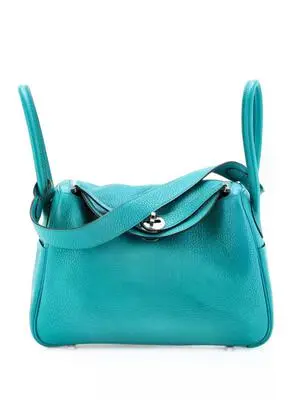 Hermès Lindy Bag Clemence 26 Shoulder Bag - Blue