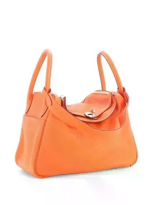Hermès Lindy Bag Clemence 30 Shoulder Bag - Orange