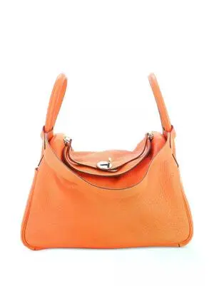 Hermès Lindy Bag Clemence 30 Shoulder Bag - Orange