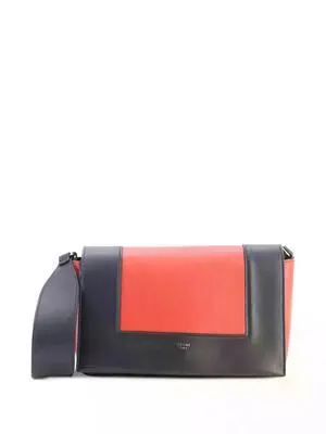 Celine Frame Leather Medium Shoulder Bag - Red