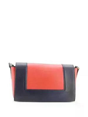 Celine Frame Leather Medium Shoulder Bag - Red