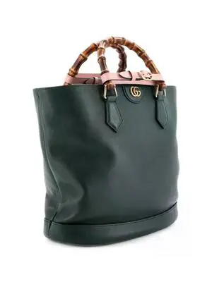 Gucci Diana Convertible Leather Medium Bucket Bag