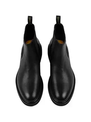DOUCAL'S Logo-print Grainy Chelsea Boots