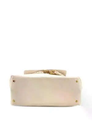Bottega Veneta Ciao Ciao Top Handle Bag Leather With Intrecciato Detail Medium Satchel - Neutrals