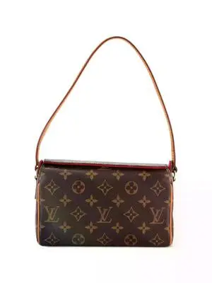 LOUIS VUITTON Recital Handbag Monogram Canvas Shoulder Bag - Brown