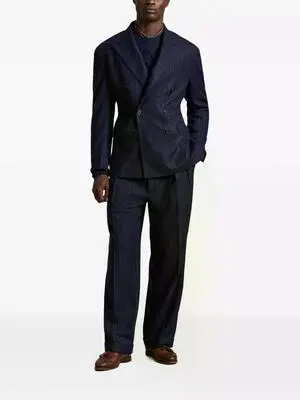 Polo Ralph Lauren Heyworth Chalk-stripe Flannel Suit - Blue