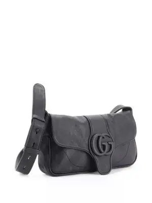 Gucci Monochrome Aphrodite Leather Small Shoulder Bag
