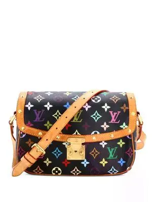 LOUIS VUITTON Sologne Handbag Monogram Multicolor Crossbody Bag - Black