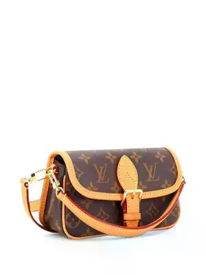 LOUIS VUITTON Diane Nm Handbag Monogram Canvas Nano Shoulder Bag