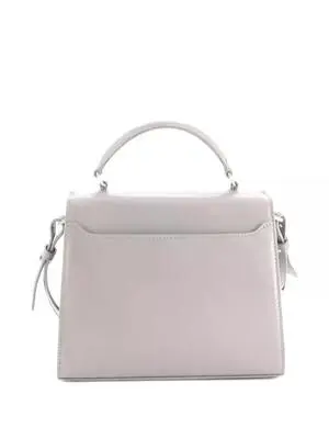 Saint Laurent Cassandra Top Handle Bag Leather Mini Shoulder Bag - Grey