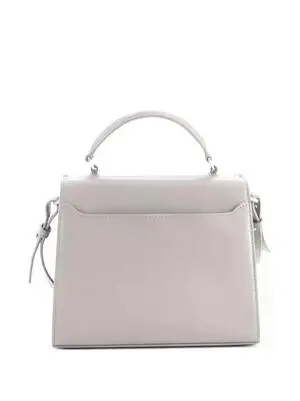 Saint Laurent Cassandra Top Handle Bag Leather Mini Shoulder Bag - Grey