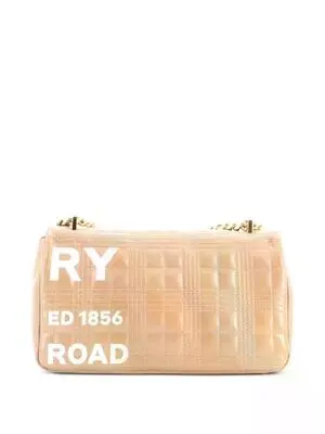 Burberry Lola Quilted Printed Coated Canvas Small Shoulder Bag