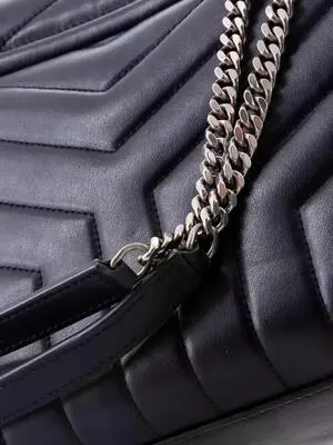 Saint Laurent Loulou Matelasse Chevron Leather Medium Shoulder Bag