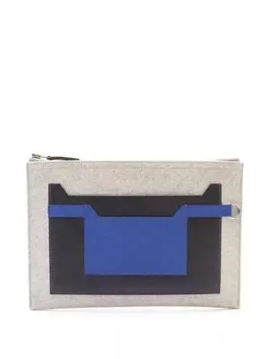 Hermès 2018 Epsom And Felt Toodoo 29 Clutch Bag - Grey