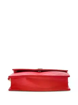Saint Laurent Classic Monogram Wallet On Chain Matelasse Chevron Leather Small Crossbody Bag