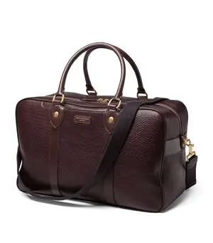 ASPINAL OF LONDON Grained Leather 36-hour Holdall - Brown