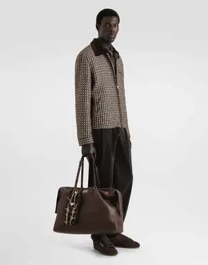 Dolce & Gabbana Quilted Jacket In Houndstooth Coats And Jackets