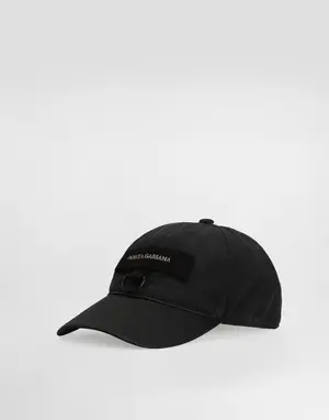 Dolce & Gabbana Drill Baseball Cap Hats And Gloves - Black