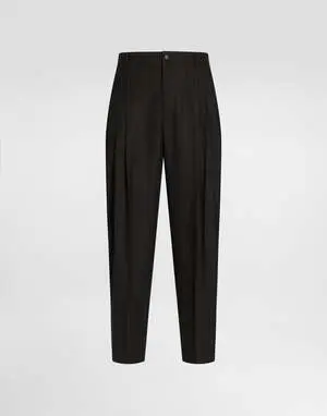 Dolce & Gabbana Pinstripe Virgin Wool Trousers Pants And Shorts Multi-colored - Multicolor
