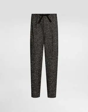 Dolce & Gabbana Bouclé Fabric Joggers Pants And Shorts