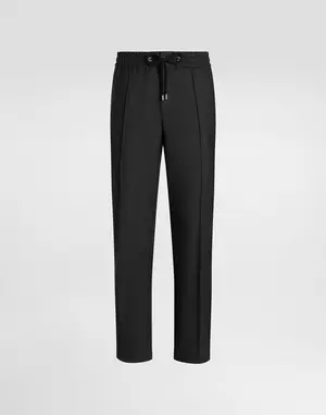Dolce & Gabbana Wool Canvas Trousers Pants And Shorts Beige - Multicolor