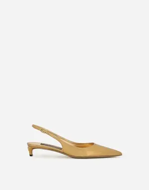 Dolce & Gabbana Calfskin Slingbacks Pumps And Slingback Leather