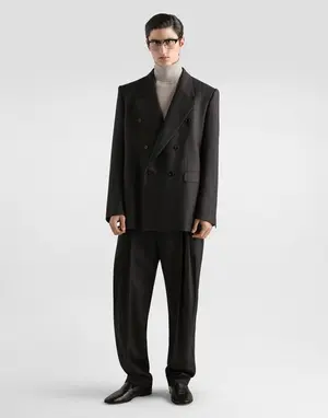 Dolce & Gabbana Pinstripe Virgin Wool Trousers Pants And Shorts Multi-colored