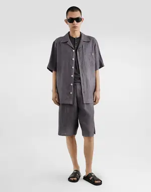 Dolce & Gabbana Linen Canvas Trousers Pants And Shorts