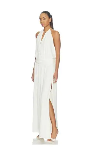 WITH HARPER LU Draped Backless Gown In . Also