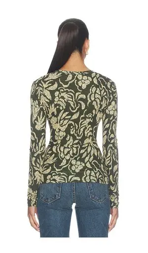 Ulla Johnson Asha Longsleeve Jersey Top In . Also