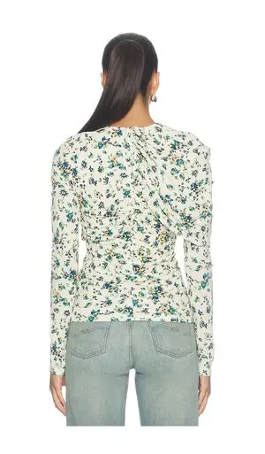 Ulla Johnson Neema Draped Jersey Top In . Also