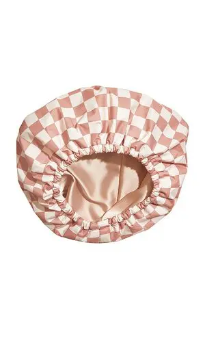 KITSCH Satin-lined Flexi Shower Cap - Peach