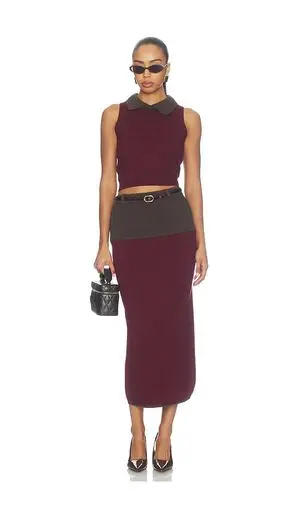 Matthew Bruch Combo Collar Cropped Tank Top In . Also